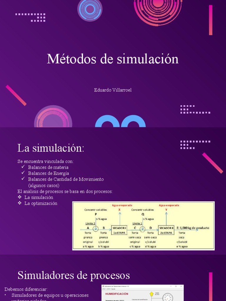 4 Clasficación de Métodos de Simulación | PDF | Ecuaciones | Simulación