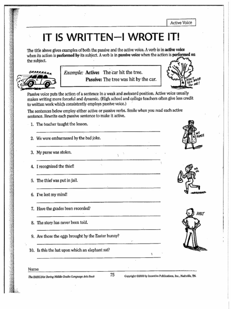 Active vs. Passive Voice Worksheet | PDF Active vs. Passive Voice Worksheet | PDF