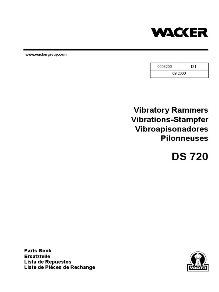 DS720 Manual de Repuestos | PDF
