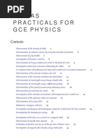 Physics Class X Practical Book | PDF