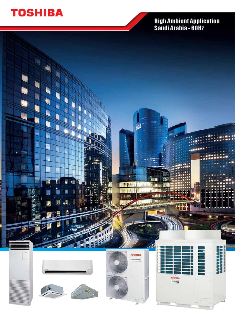 Toshiba Catalogue KSA VRF | PDF | Air Conditioning | Efficient Energy Use