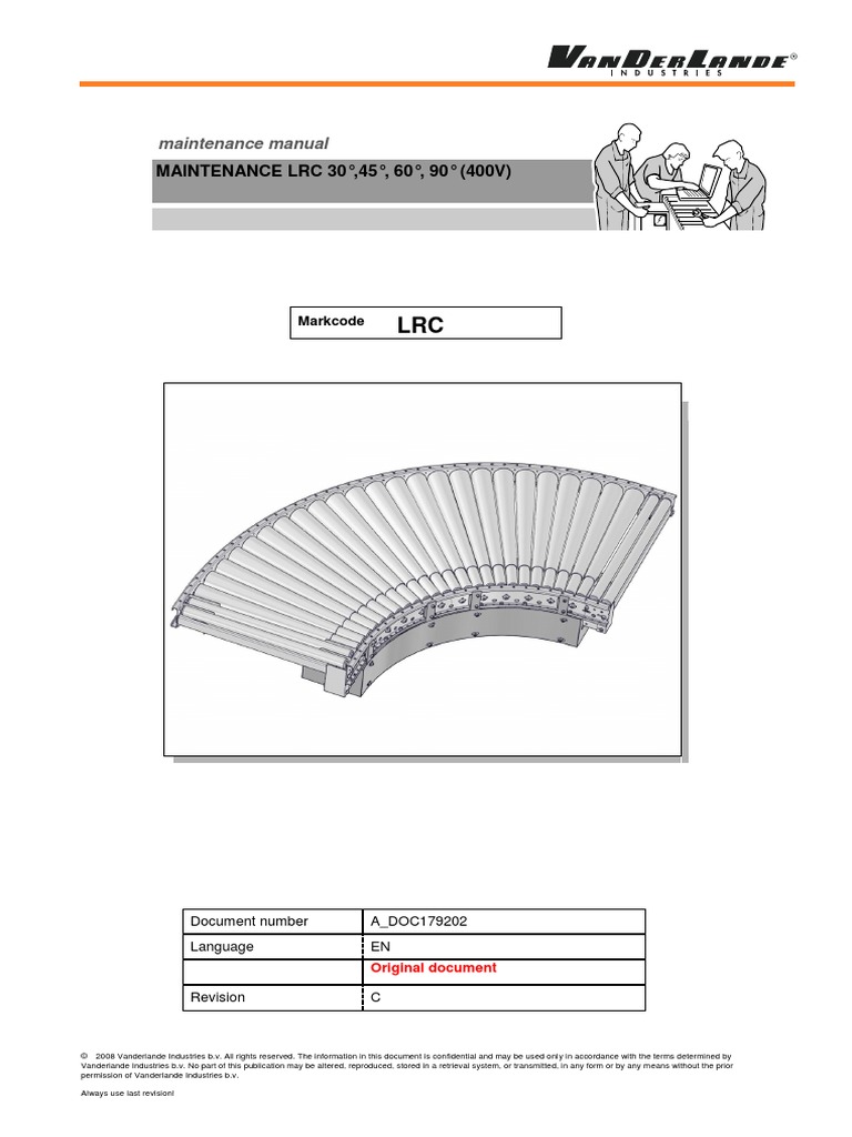 A - DOC179202-EN-C Maintenance LRC 30°,45°, 60°, 90° (400V) | PDF | Belt (Mechanical) | Bearing ...