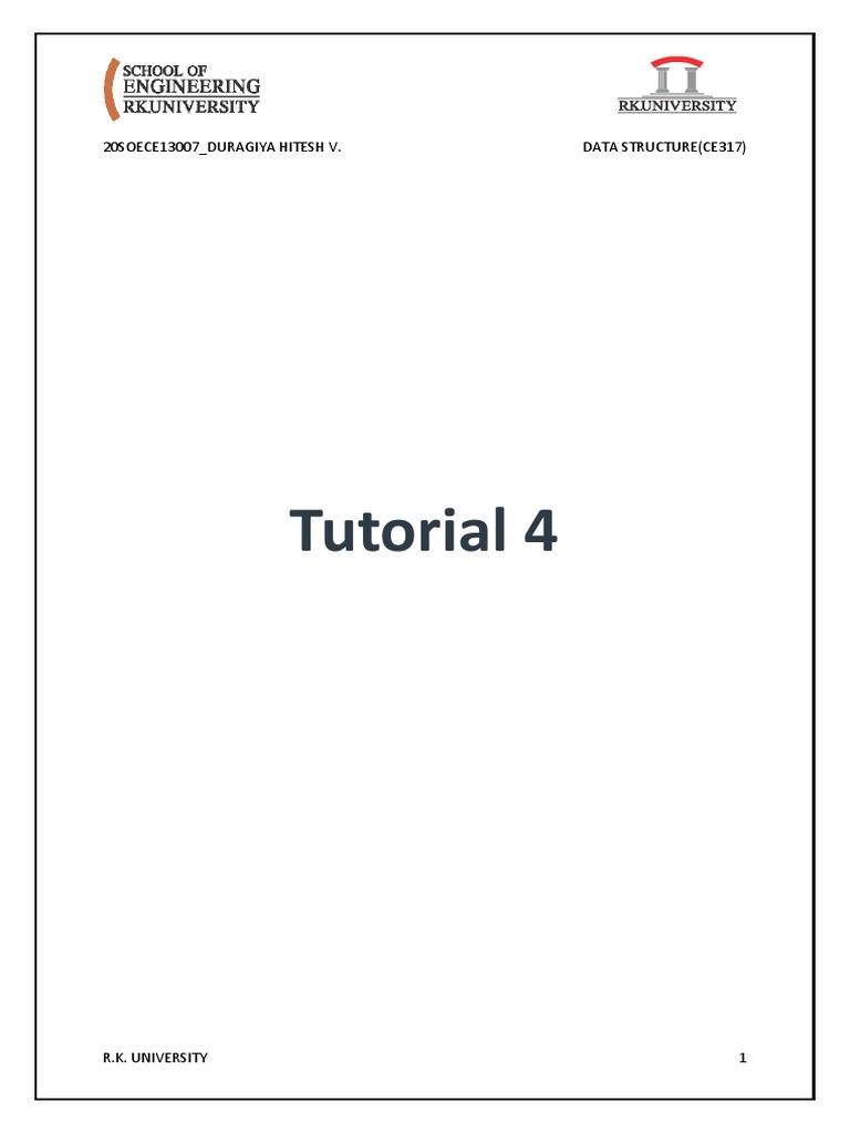 Datastructure Practical - 4 | PDF | Data | Computer Engineering