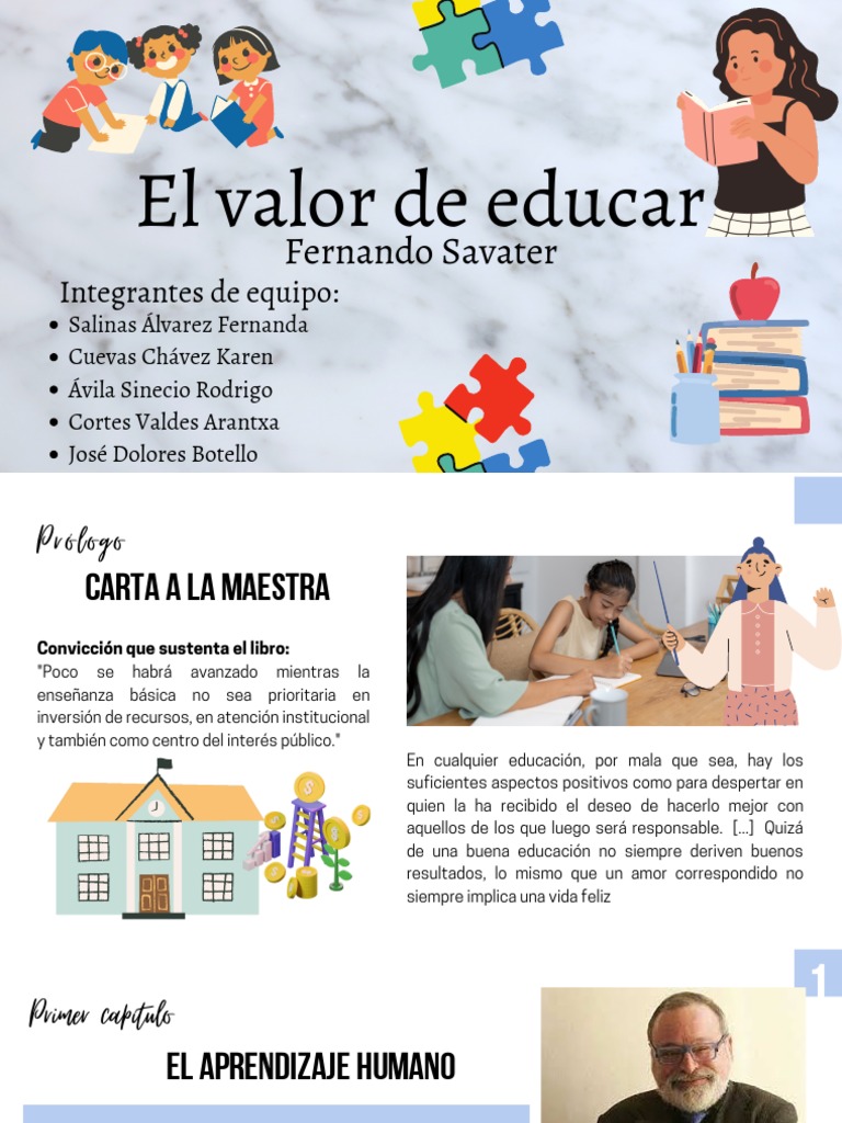 El Valor de Educar | PDF | Enseñando | Libertad