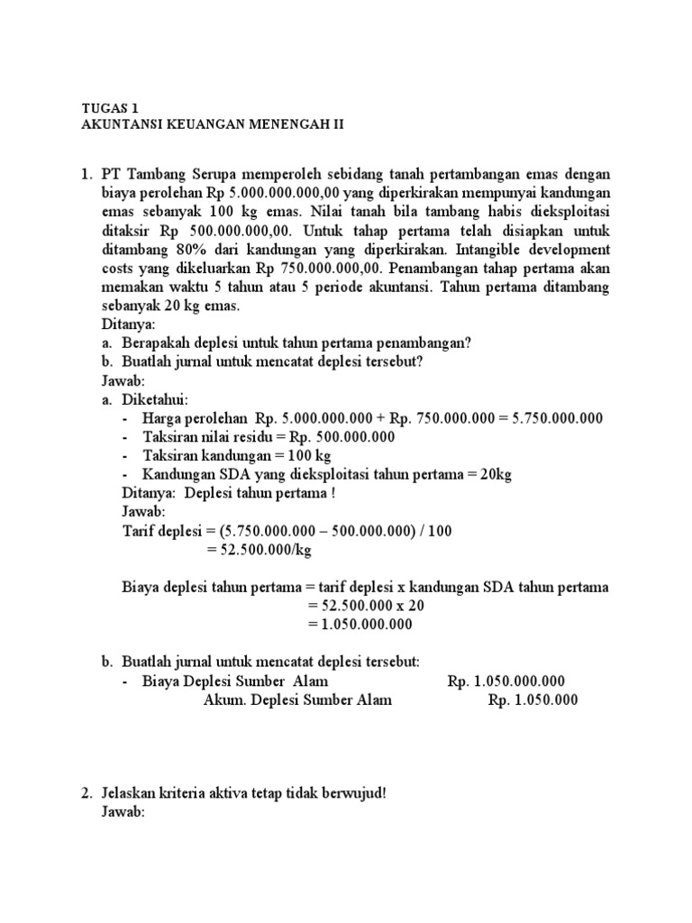 Tugas 1-Ekma4313 Akm Ii | PDF