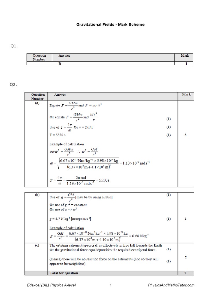 Gravitational Fields MS | PDF
