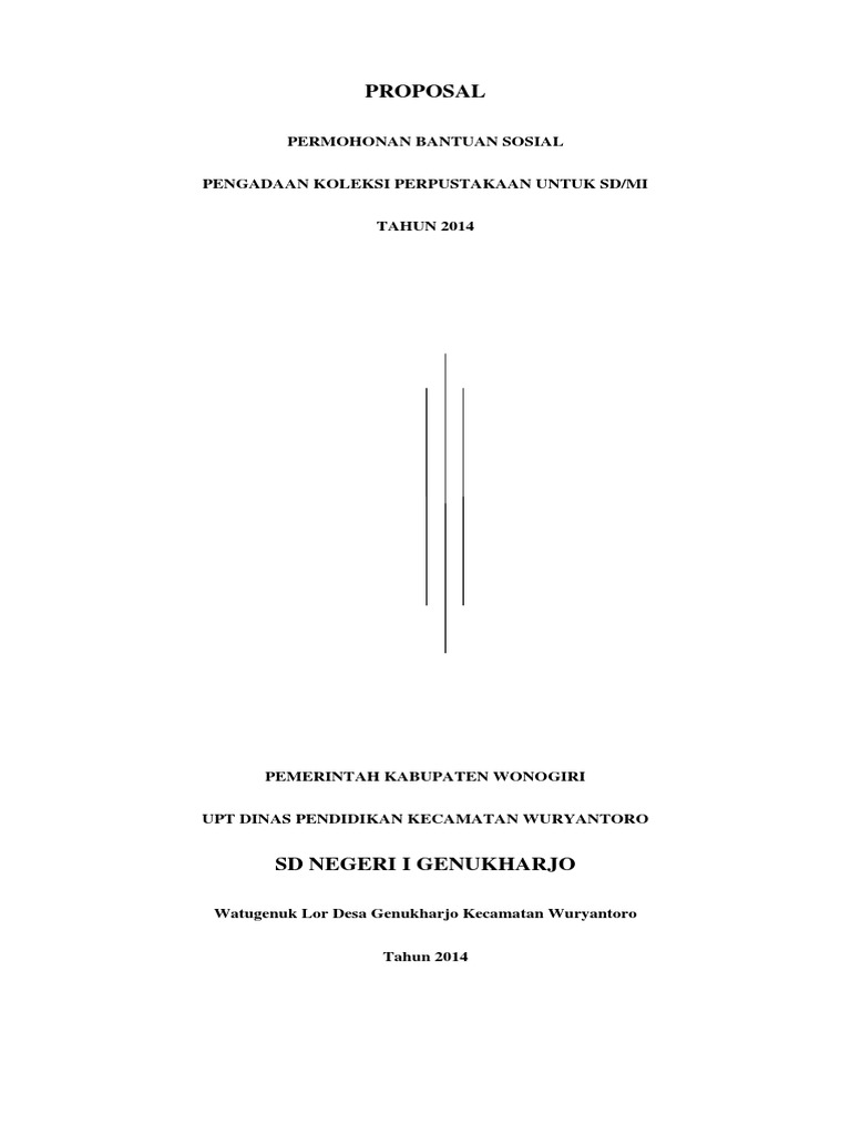 Proposal Permohonan Bantuan Buku TS | PDF