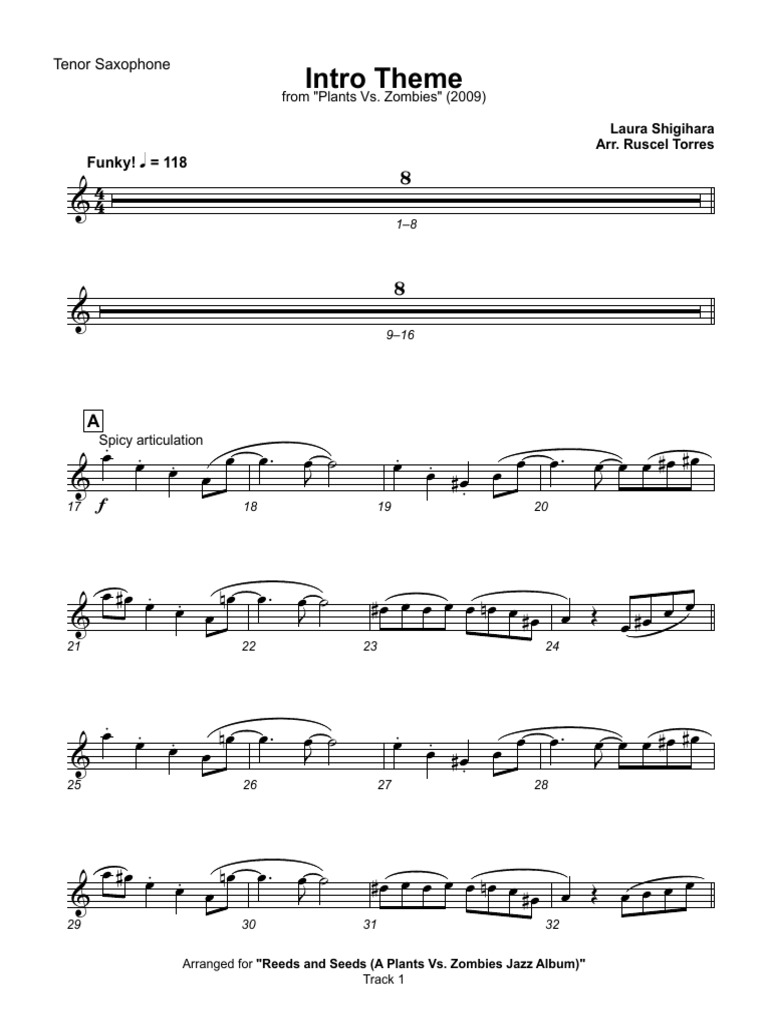 1 Intro Theme Tenor Saxophone Descargar Gratis Pdf Échecs Ouverture échecs