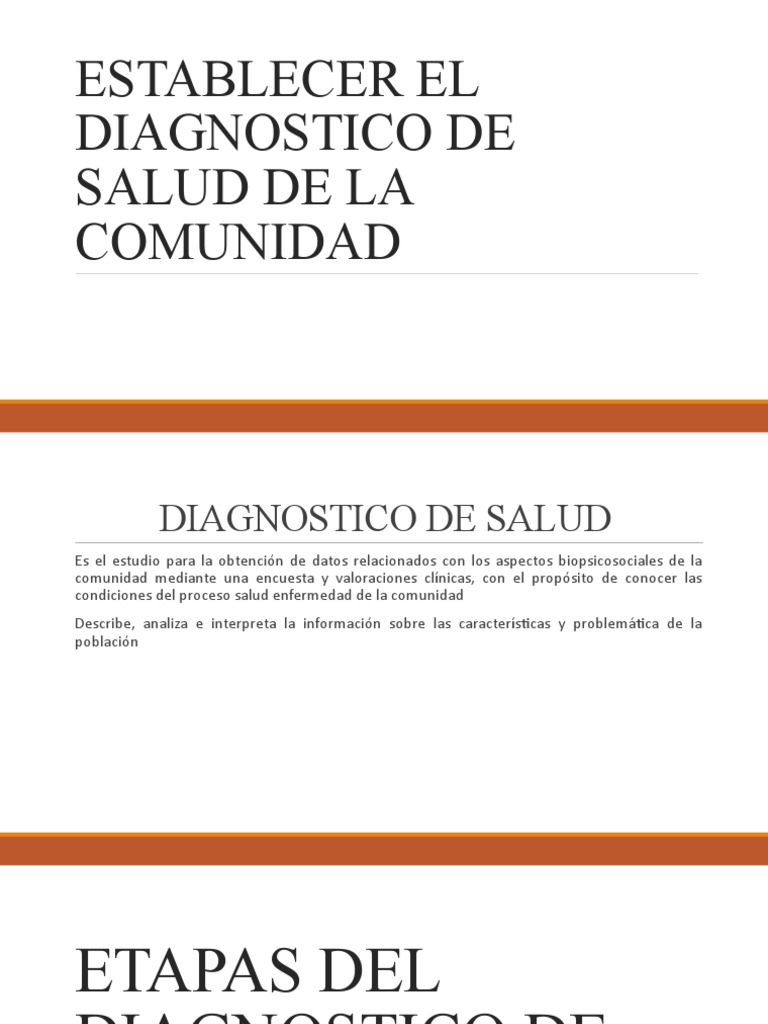 Diagnostico comunitario | PDF
