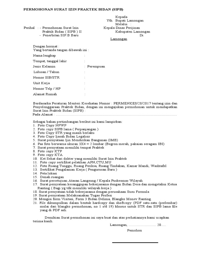 SIPB 1 & 2 (Blangko) N | PDF