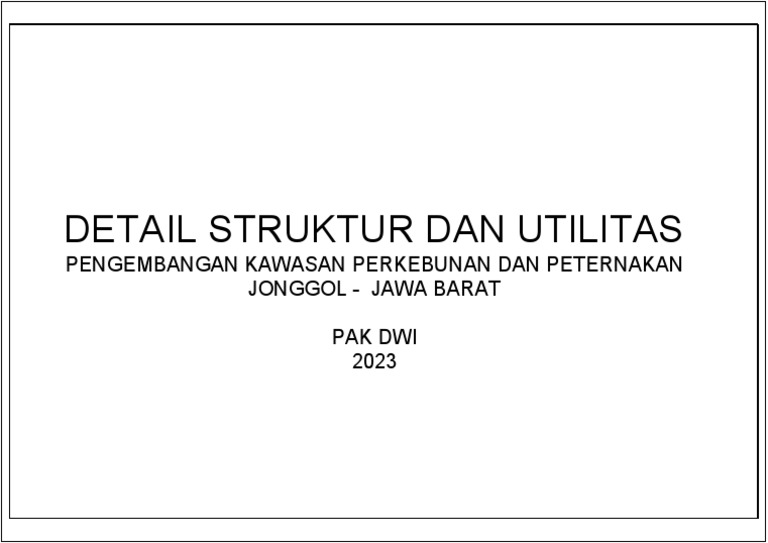 024 - Cover Detail Struktur Dan Utilitas | PDF