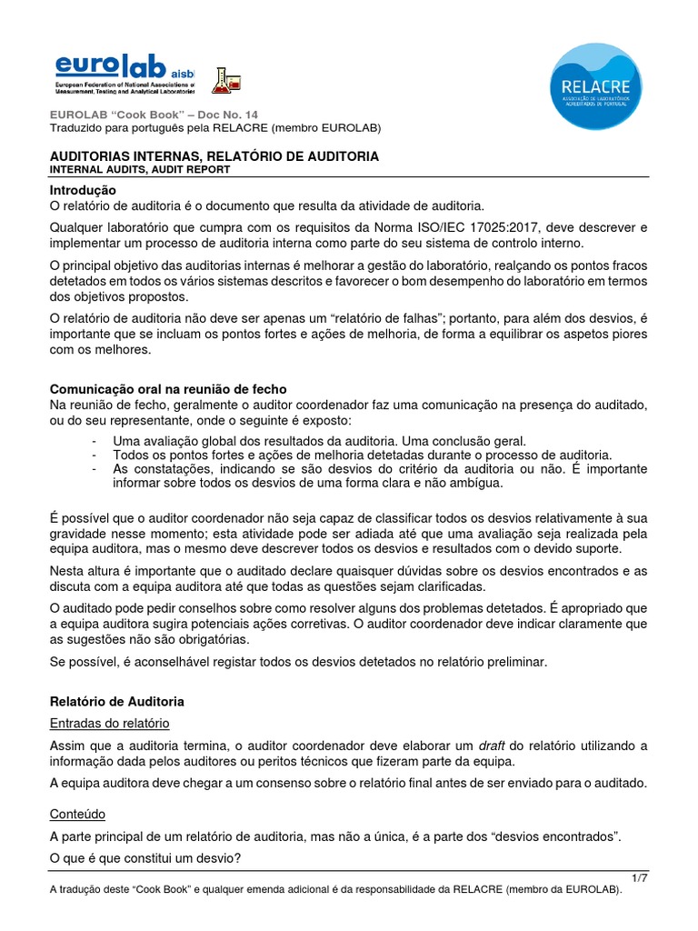 14 EUROLAB CookBook Doc-No - 14 VF PT | PDF