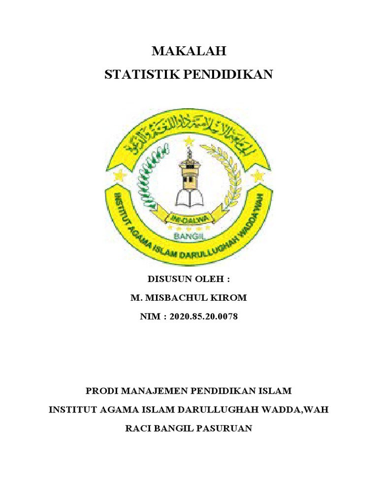 Makalah Statistik Pendidikan | PDF