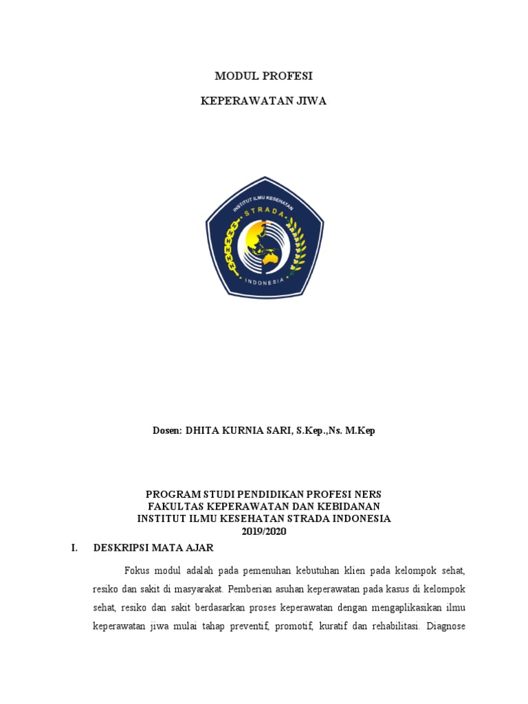 MODUL PROFESI KEP. JIWA | PDF