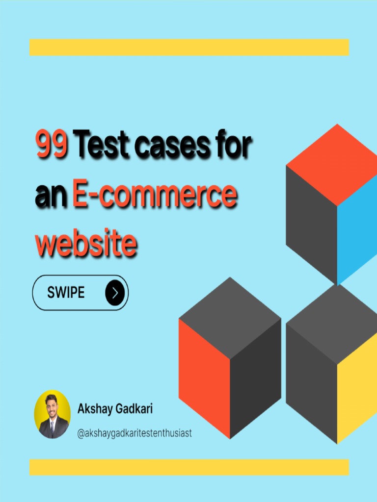 99 Test Cases For E-Commerce Websites | PDF