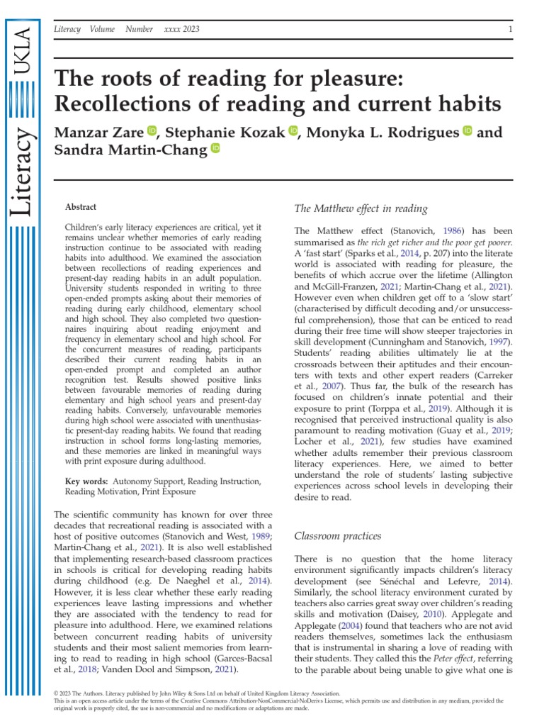 Reading Motivation | PDF | Teachers | Motivation
