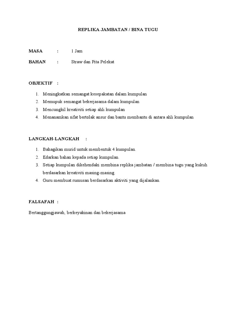 Modul Replika Jambatan Dan Bina Tugu | PDF