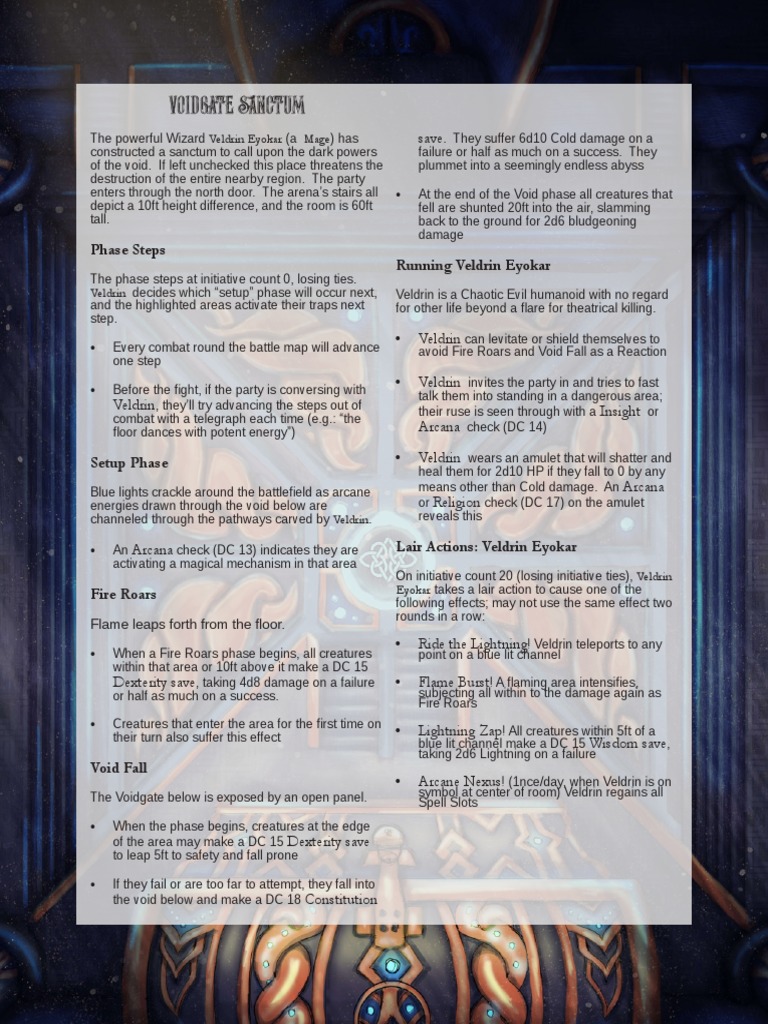 DWW Map Writeup Voidgate Sanctum | PDF