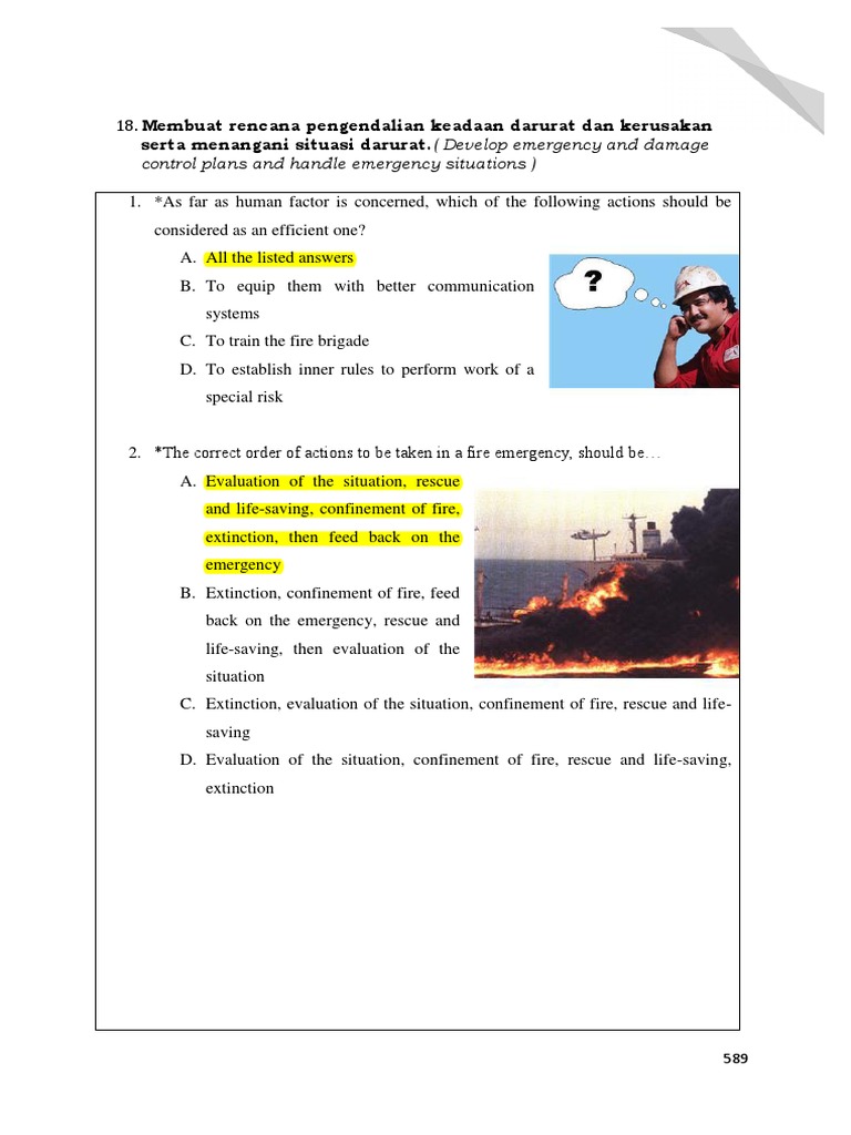 Develop Emergency and Damage Control Plans and | Download Free PDF ...