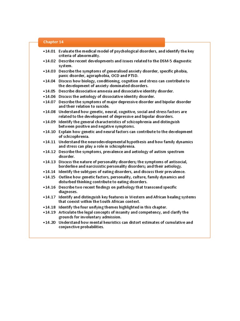 Chapter 14 - Key Learning Goals | PDF Chapter 14 - Key Learning Goals | PDF