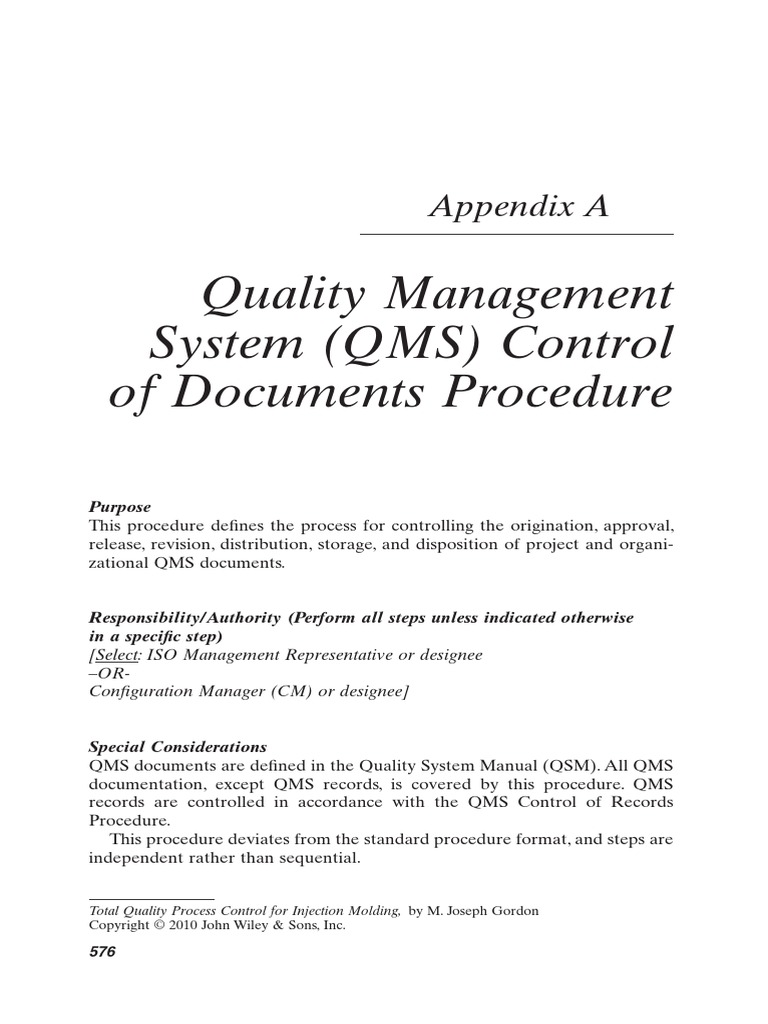 Total Quality Process Control For Injection Molding - 2010 - Gordon ...