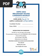 Stage 3 Hippo Exam Sample Test | PDF