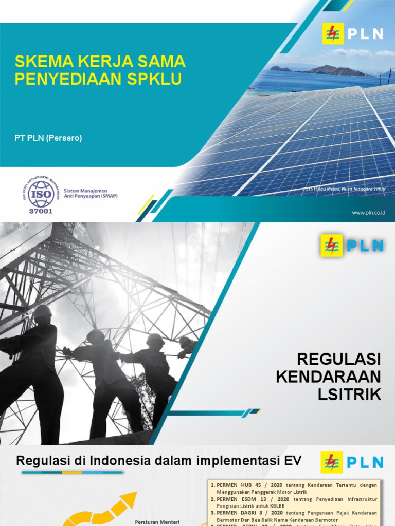 Pln-Paparan Ke Partner - Skema Kerja Sama Spklu | PDF