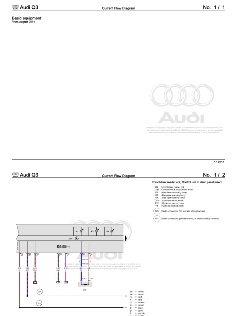 Esquema Electric Audi Q3 | PDF | Electrical Connector | Land Vehicles