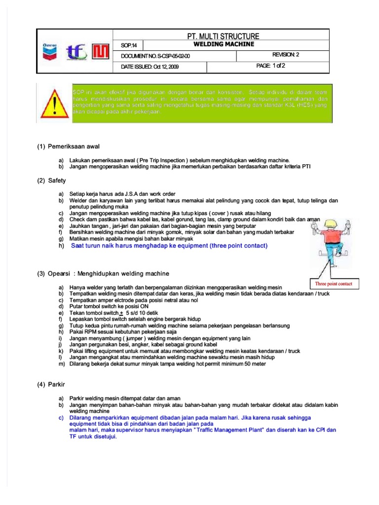 SOP - Welding Procedures | PDF