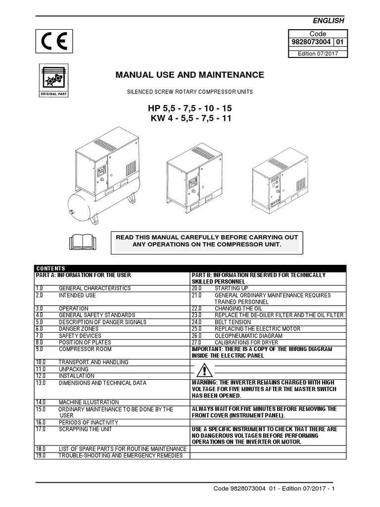 New ALUP Control Air Compressor SCK15-8 | PDF | Electrical Wiring ...
