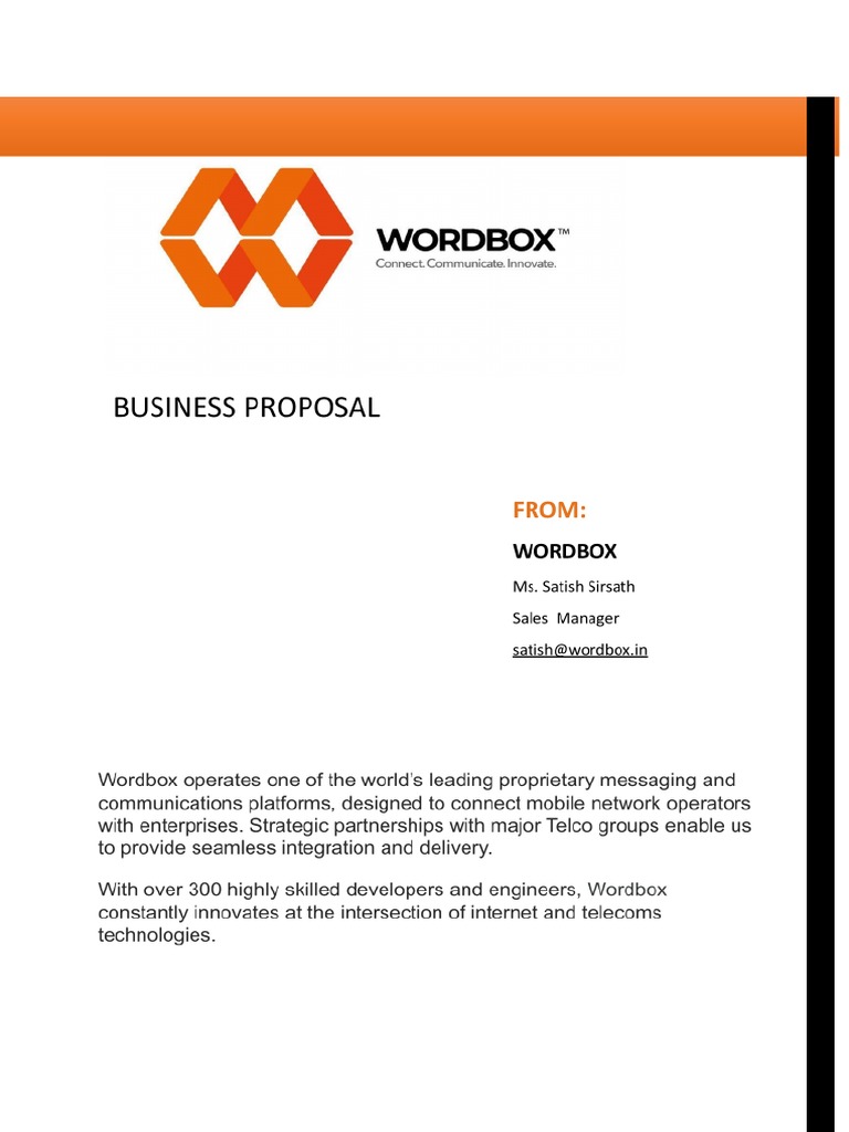 Wordbox SMS Proposal | PDF | Computer Science | Computing