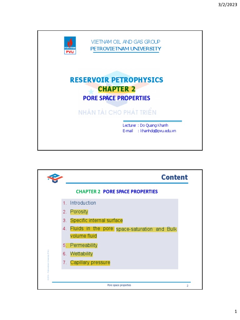 Defining Pore Space Properties | PDF