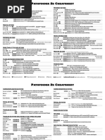 Cheat Sheet Actions and Activities in Pathfinder Second Edition | PDF ...