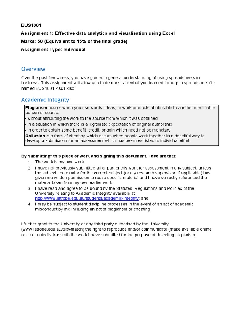 BUS1001 Instructions | PDF