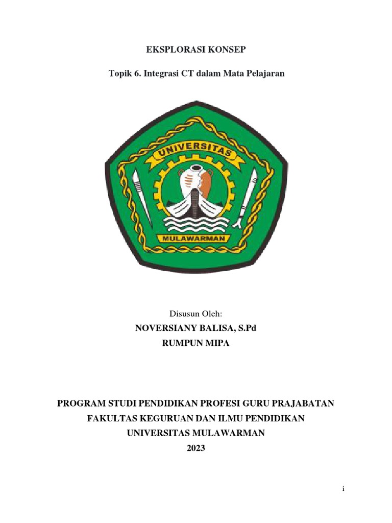 Integrasi CT dalam Pembelajaran Pencemaran | PDF | Seni