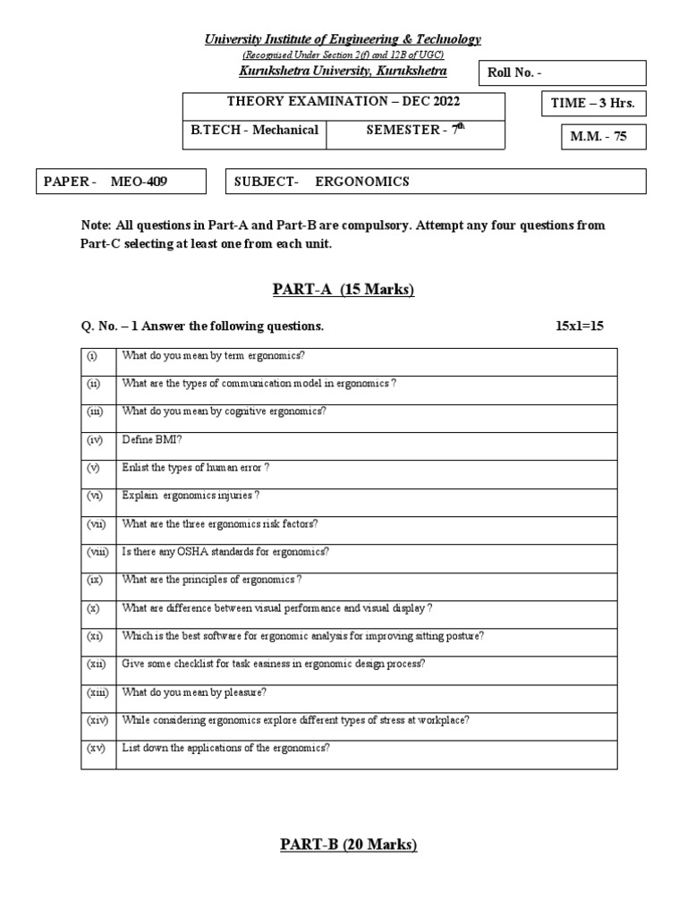 Question Paper Template With Blooms Taxonomy | Download Free PDF ...