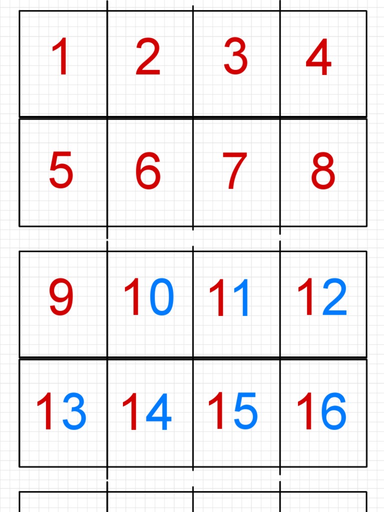Frise Calendrier 0 À 105 | PDF
