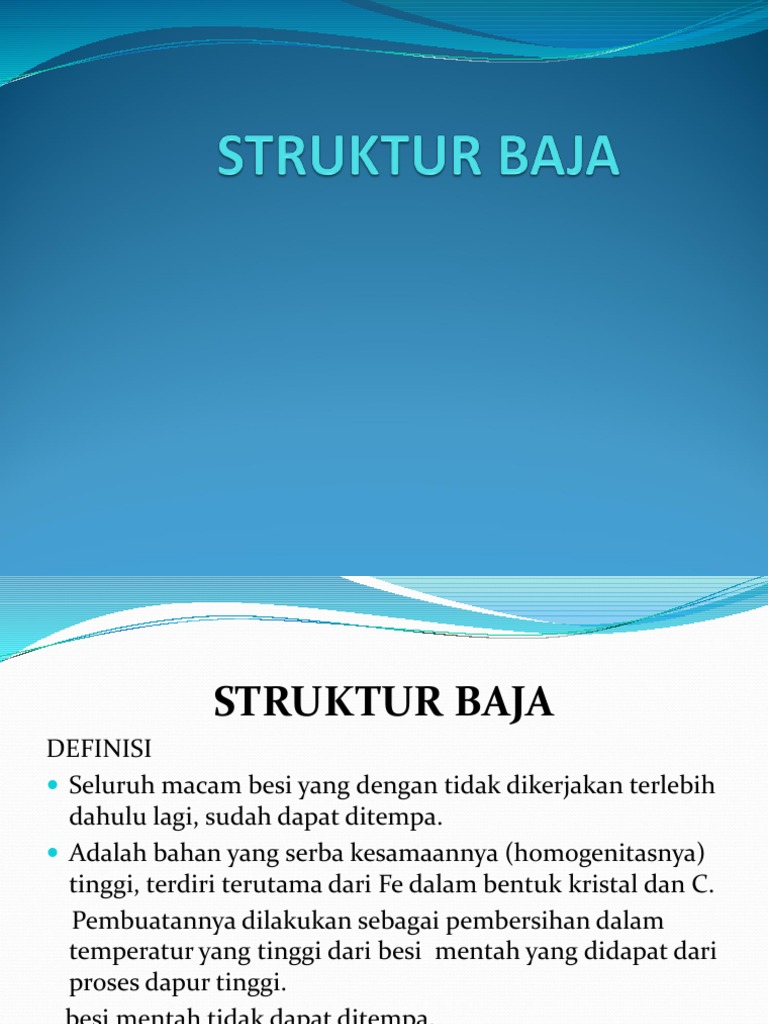 Karakteristik Baja PDF | PDF