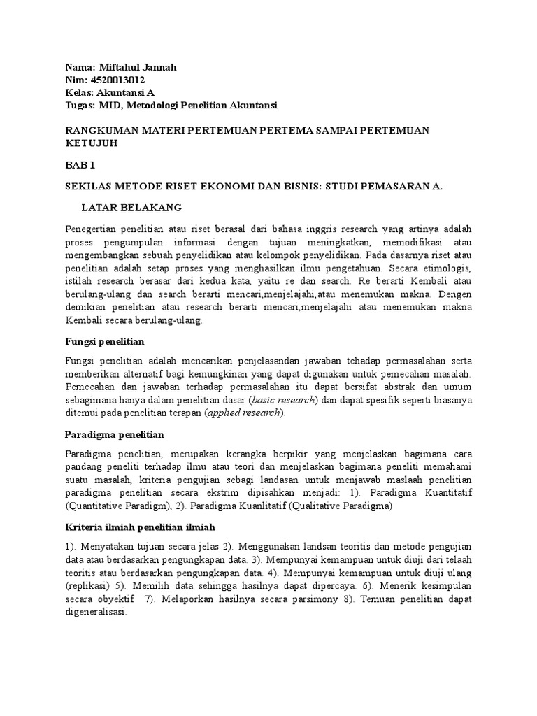 Panduan Riset & Kuesioner Akuntansi | PDF | Karier & Perkembangan