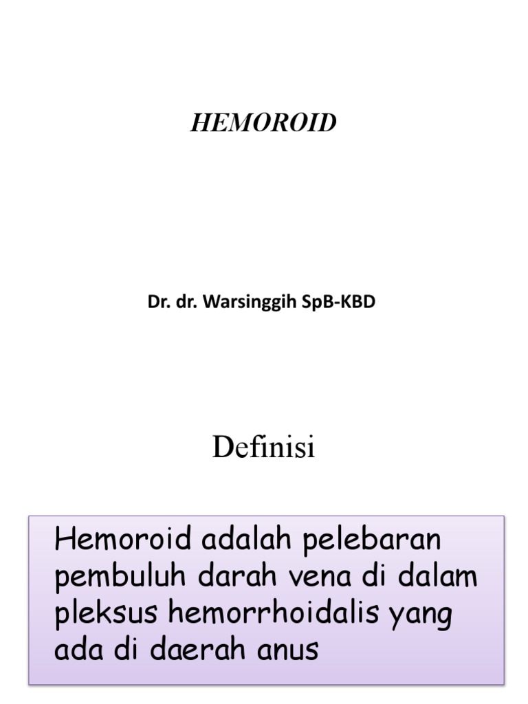 20-5. BEDAH II - Hemoroid | PDF