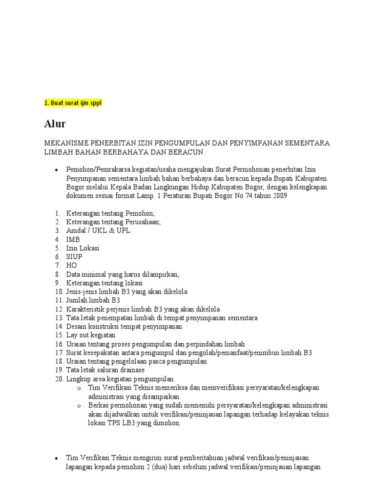 2.pembuatan SPPL | PDF | Hukum