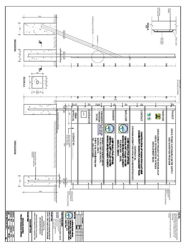 Construction Project Sign Board Specs | PDF | Mechanical Engineering ...