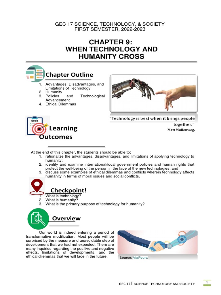 Chap 9 When Technology and Humanity Cross | PDF