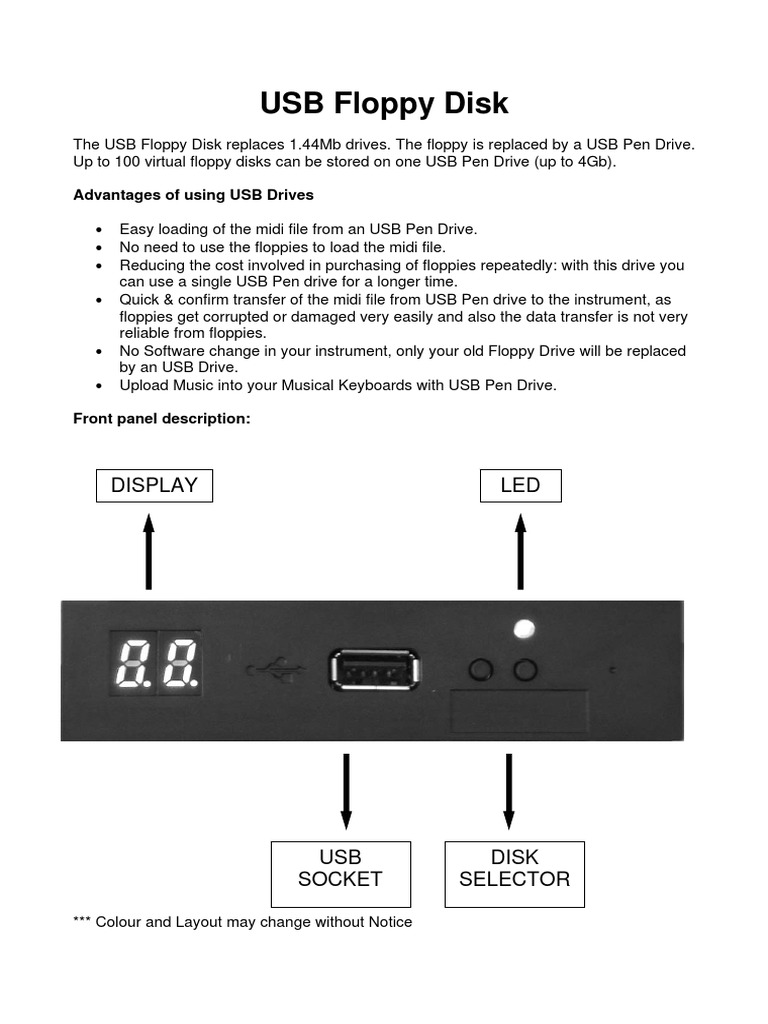 USB Floppy Disk Drive Emulator Guide | PDF | Floppy Disk | Usb