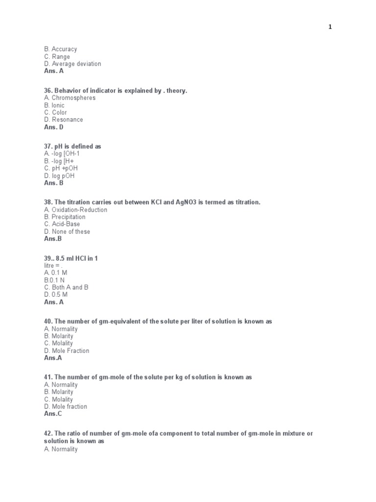 MCQ 2 Chemistry | PDF