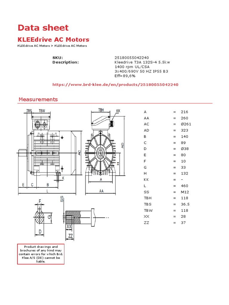 Brd._Klee_AS_DE_en_25180055042240_Kleedrive_T3A_132S-4_5.5kw_1400_rpm ...