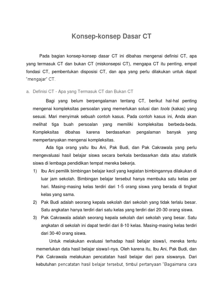 Konsep Dasar CT | PDF