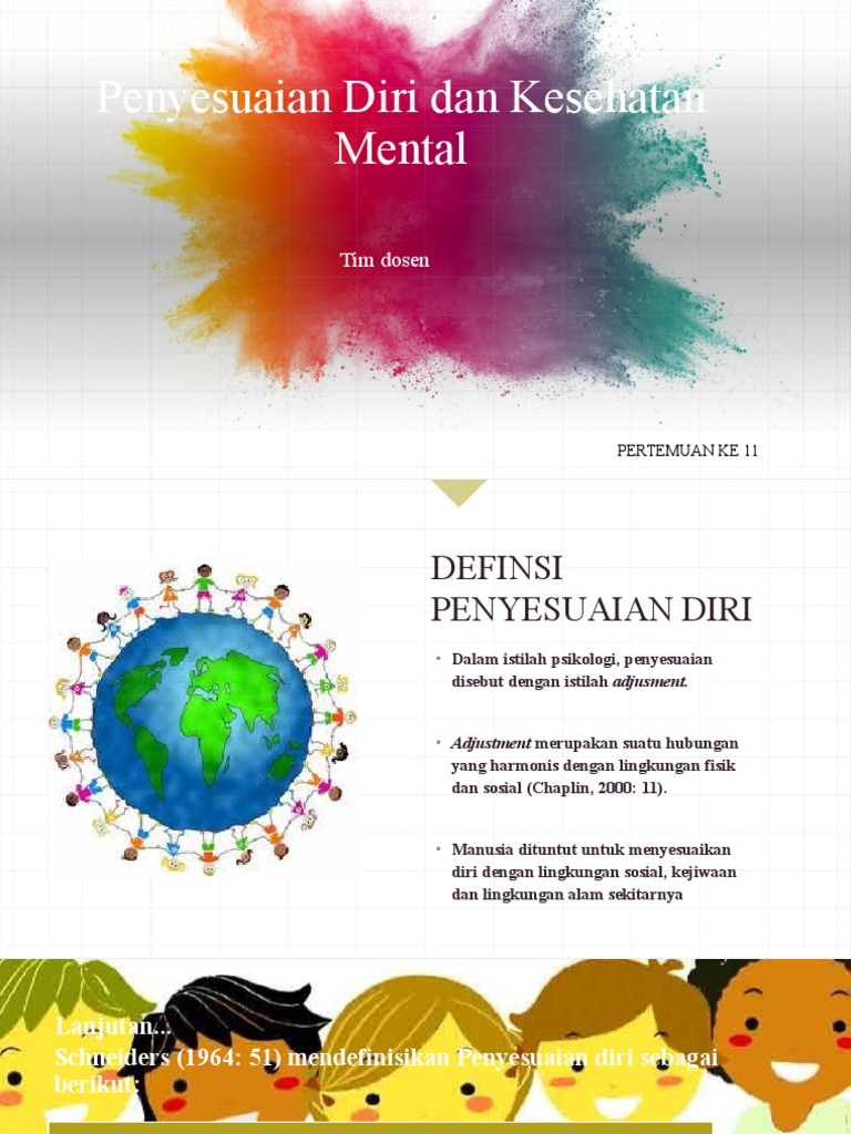 Penyesuaian Diri dan Kesehatan Mental | PDF | Pengembangan Diri