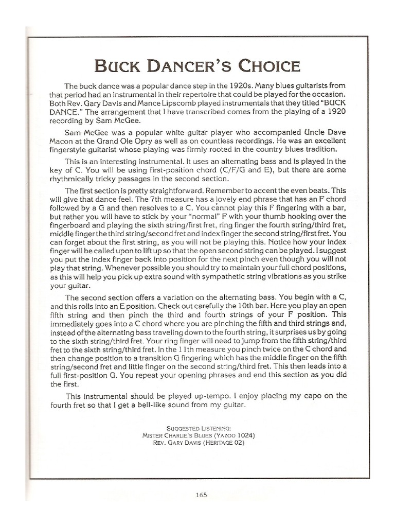 Buck Dancer's Choice | PDF