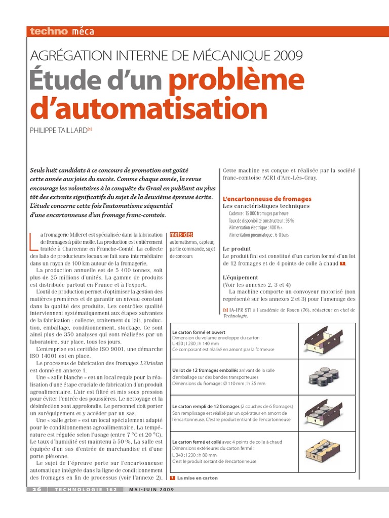 Etude Probleme Automatisation | PDF